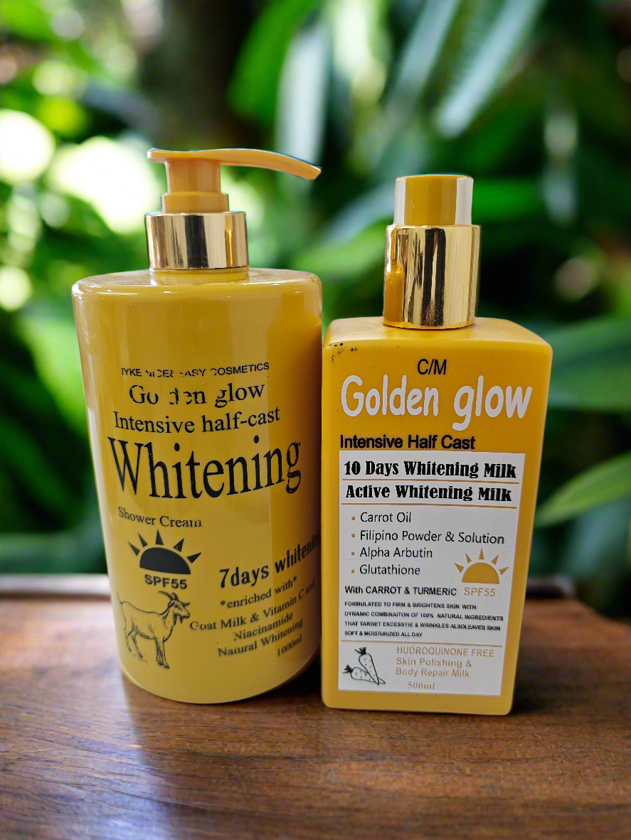 Golden Glow Intensive Half Cast Milk & Body Wash – Shineshine Cosmetics